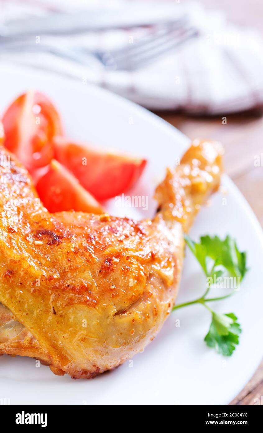 fried chicken leg Stock Photo - Alamy