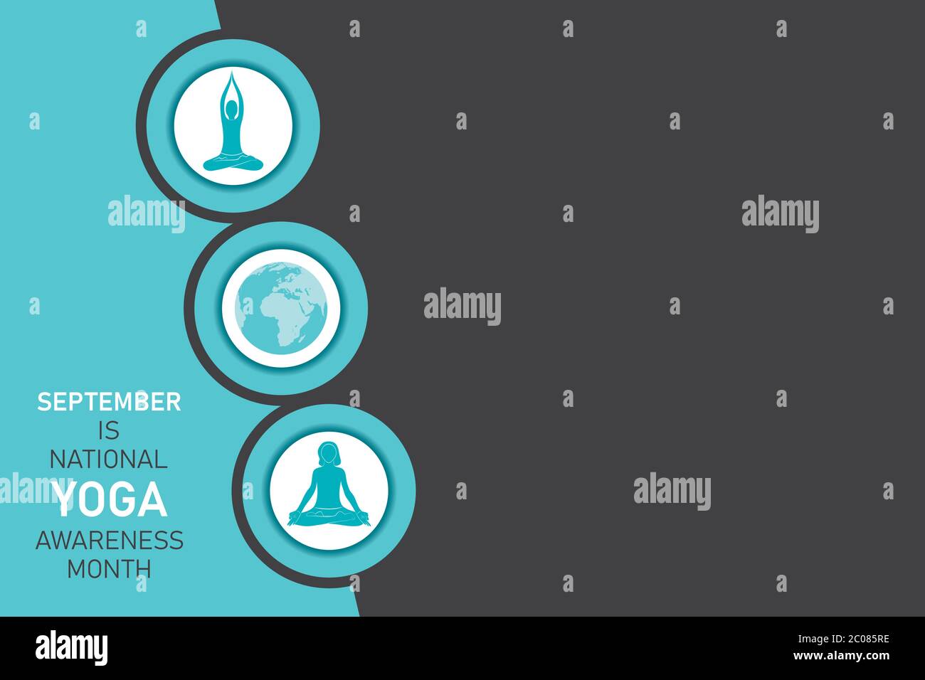 Vector illustration of National Yoga Awareness month observed in ...