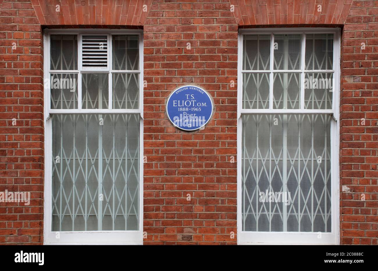 English Heritage Blue Plaque for Thomas Stearns Eliot, poet, essayist ...