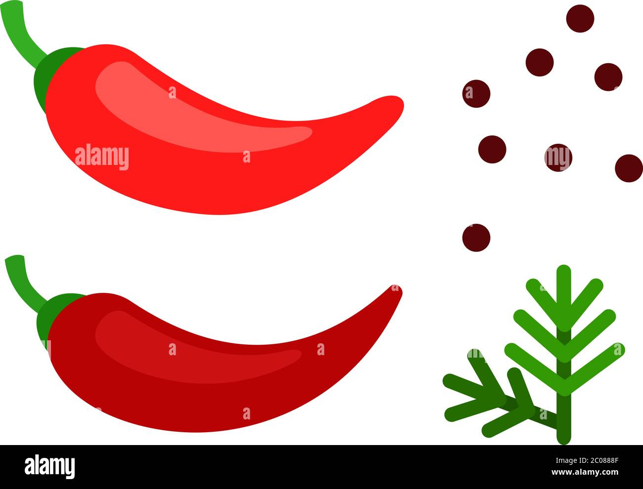 Food seasonings Stock Vector Images - Alamy