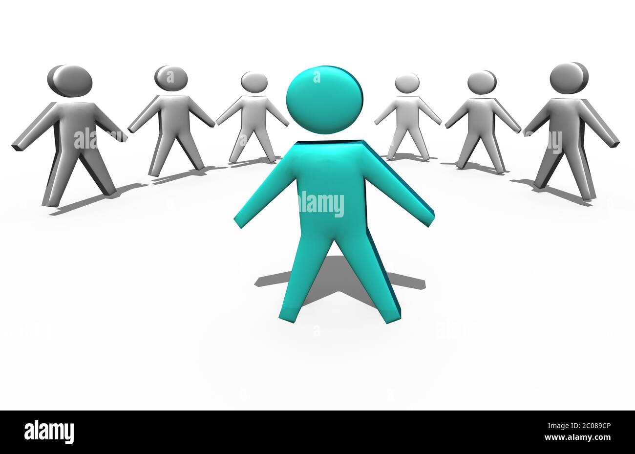 Leader in business team Cut Out Stock Images & Pictures - Alamy