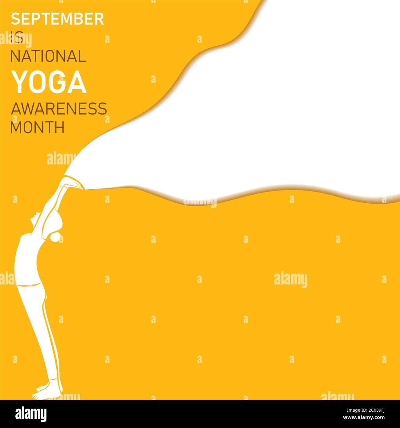 Vector illustration of National Yoga Awareness month observed in ...