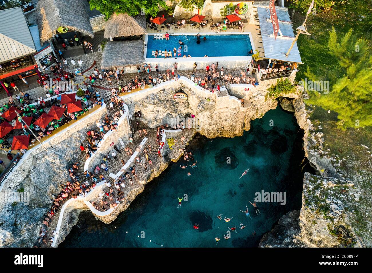 Jamaica, Negril,Rick's Cafe Stock Photo - Alamy