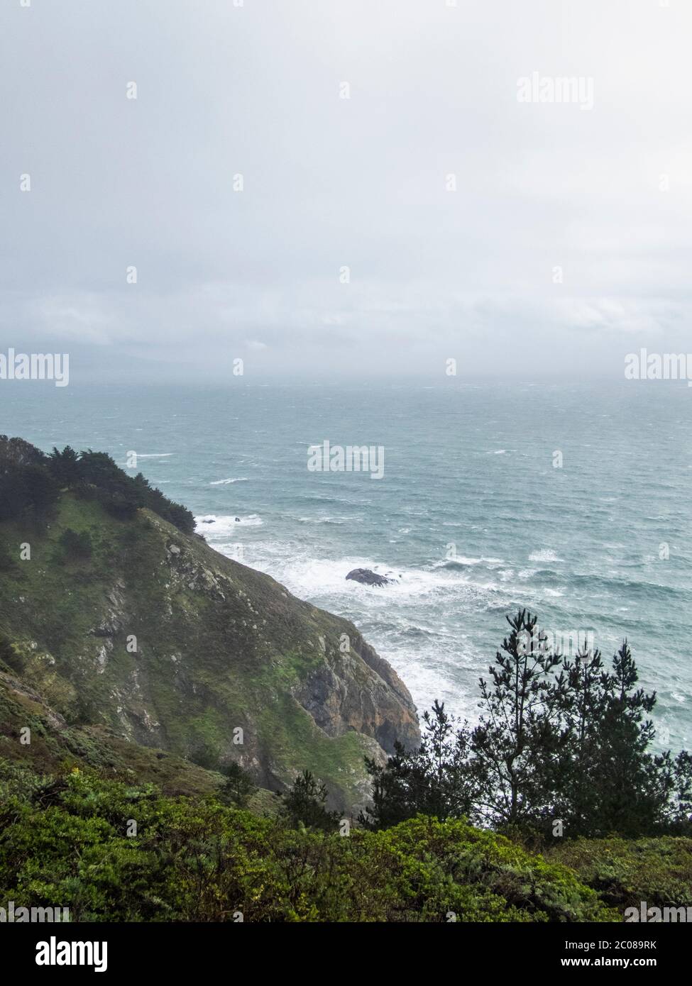 View of Pacific Ocean from Point Reyes, California Stock Photo - Alamy