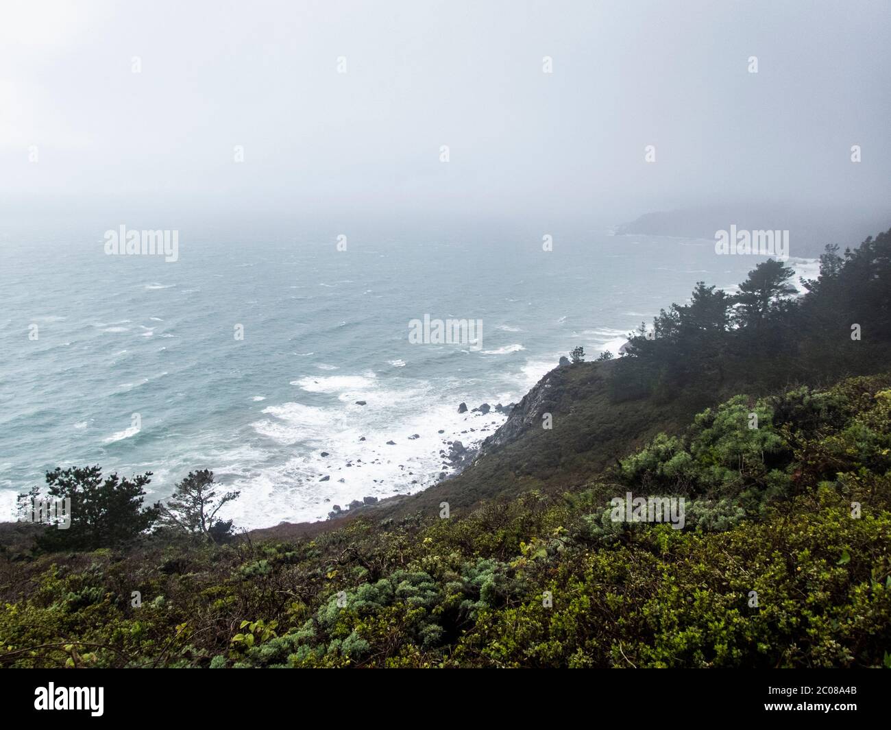 View of Pacific Ocean from Point Reyes, California Stock Photo - Alamy