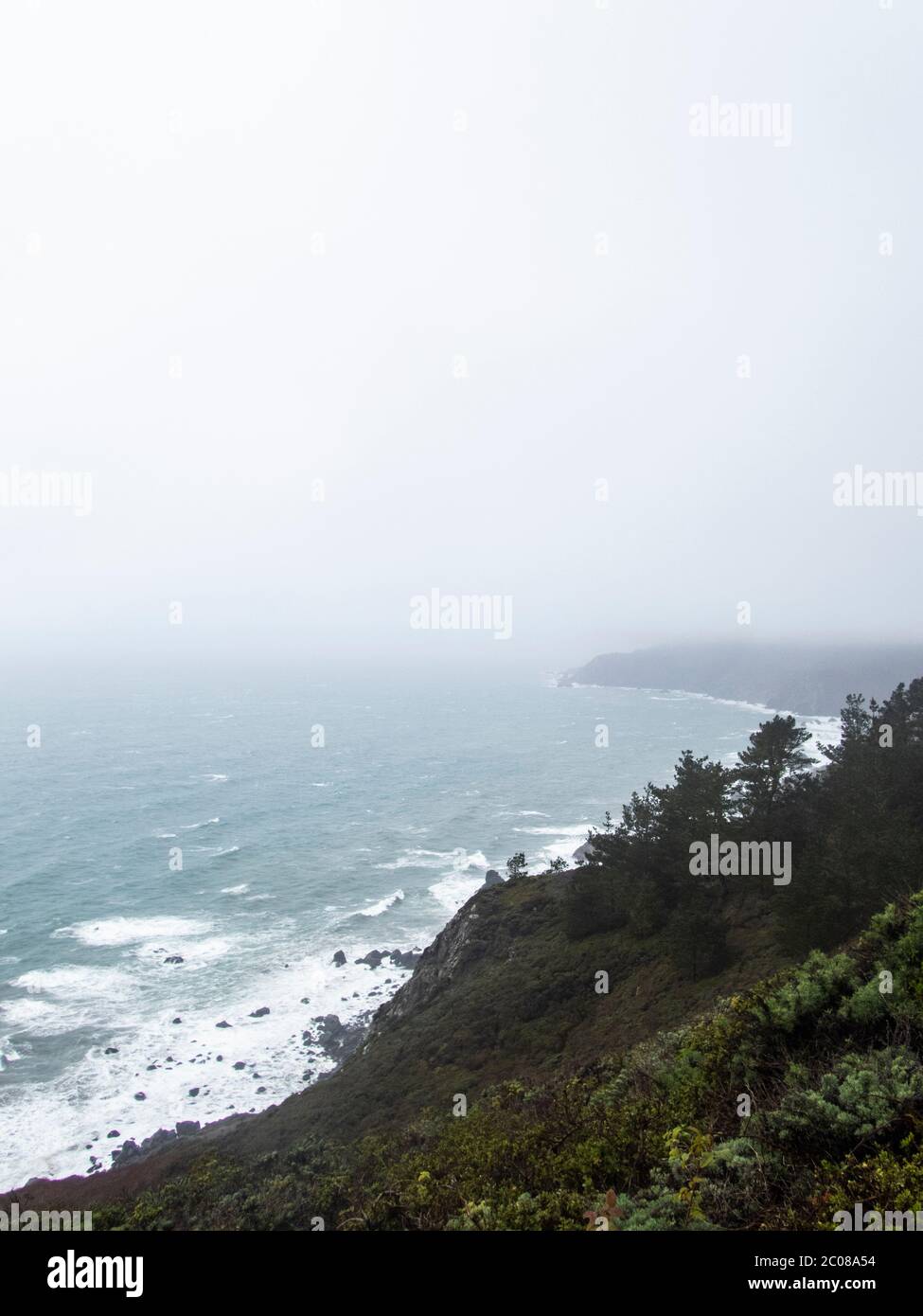 View of Pacific Ocean from Point Reyes, California Stock Photo - Alamy