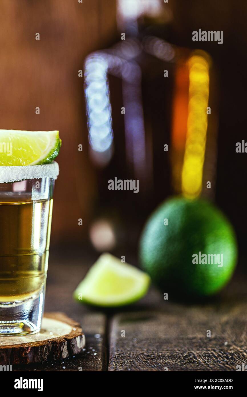 tequila, fiery drink, strong alcohol content. Image of bar and ...