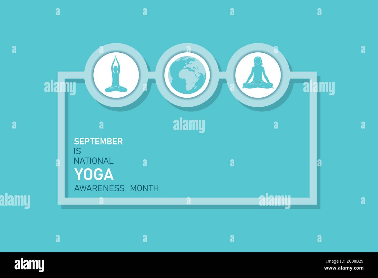 Vector illustration of National Yoga Awareness month observed in ...
