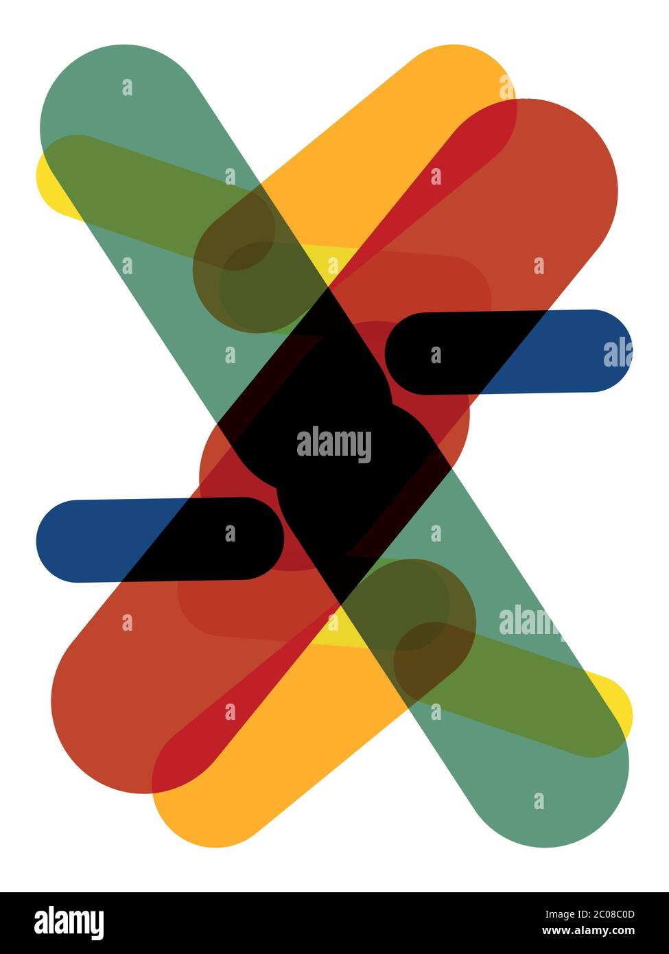 Abstract vector background. Color geometric composition of regular ...