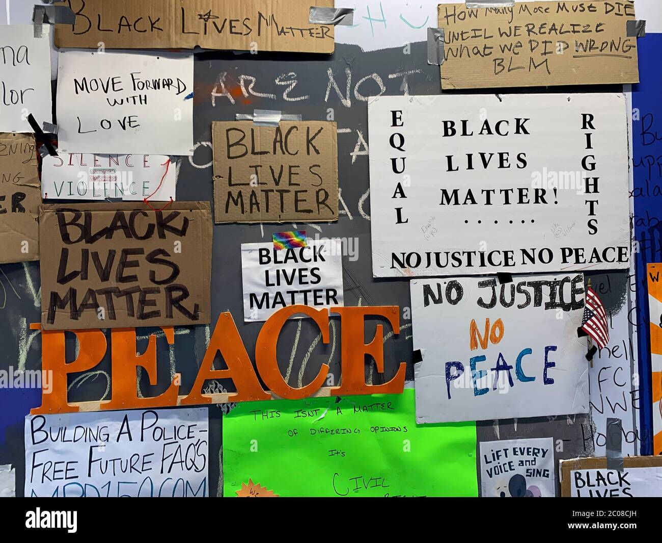 Washington, District of Columbia, USA. 11th June, 2020. Signs that once ...