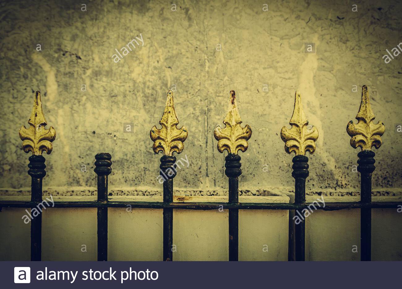 Ornamental Gold Wrought Iron Gates High Resolution Stock Photography ...