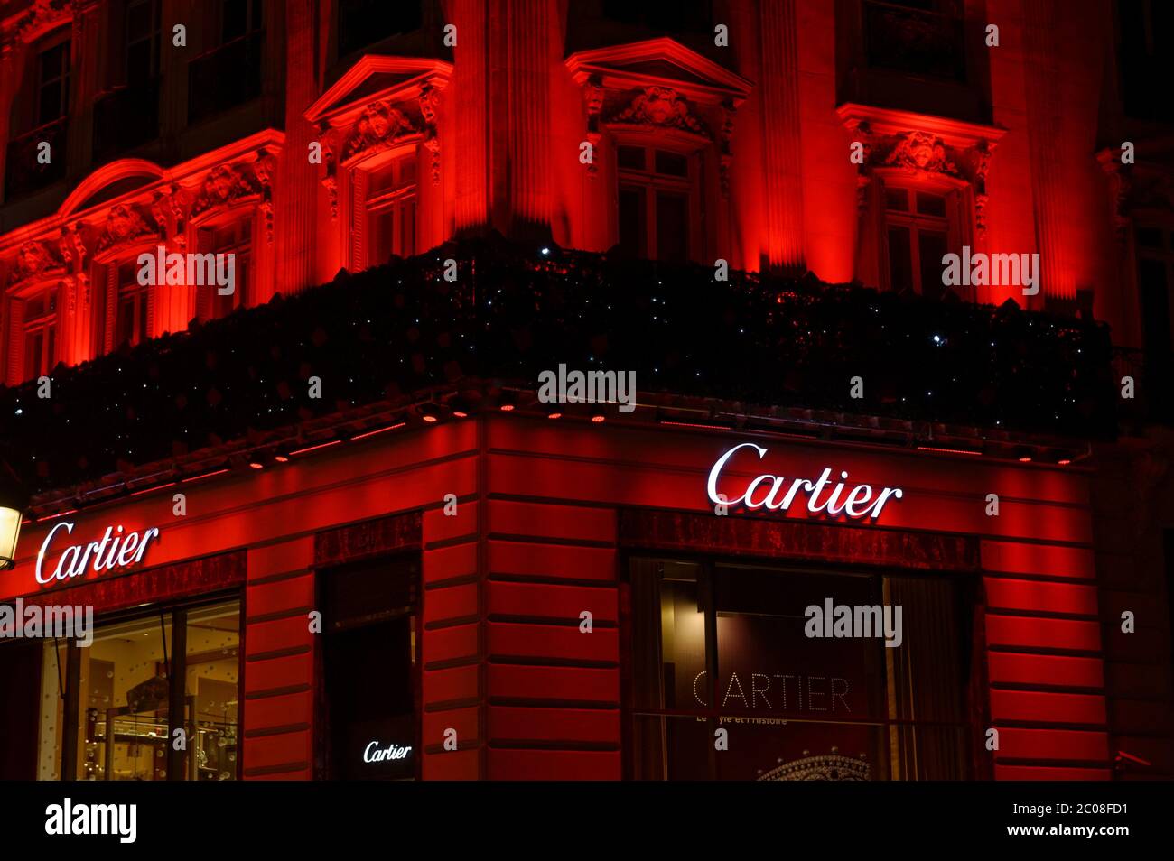 Champs-Élysées Paris, France, Cartier Shop Stock Photo - Alamy