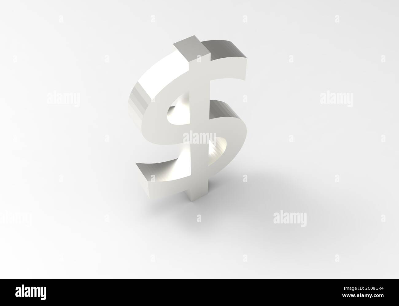 Dollar symbol sign 3d render Stock Photo - Alamy