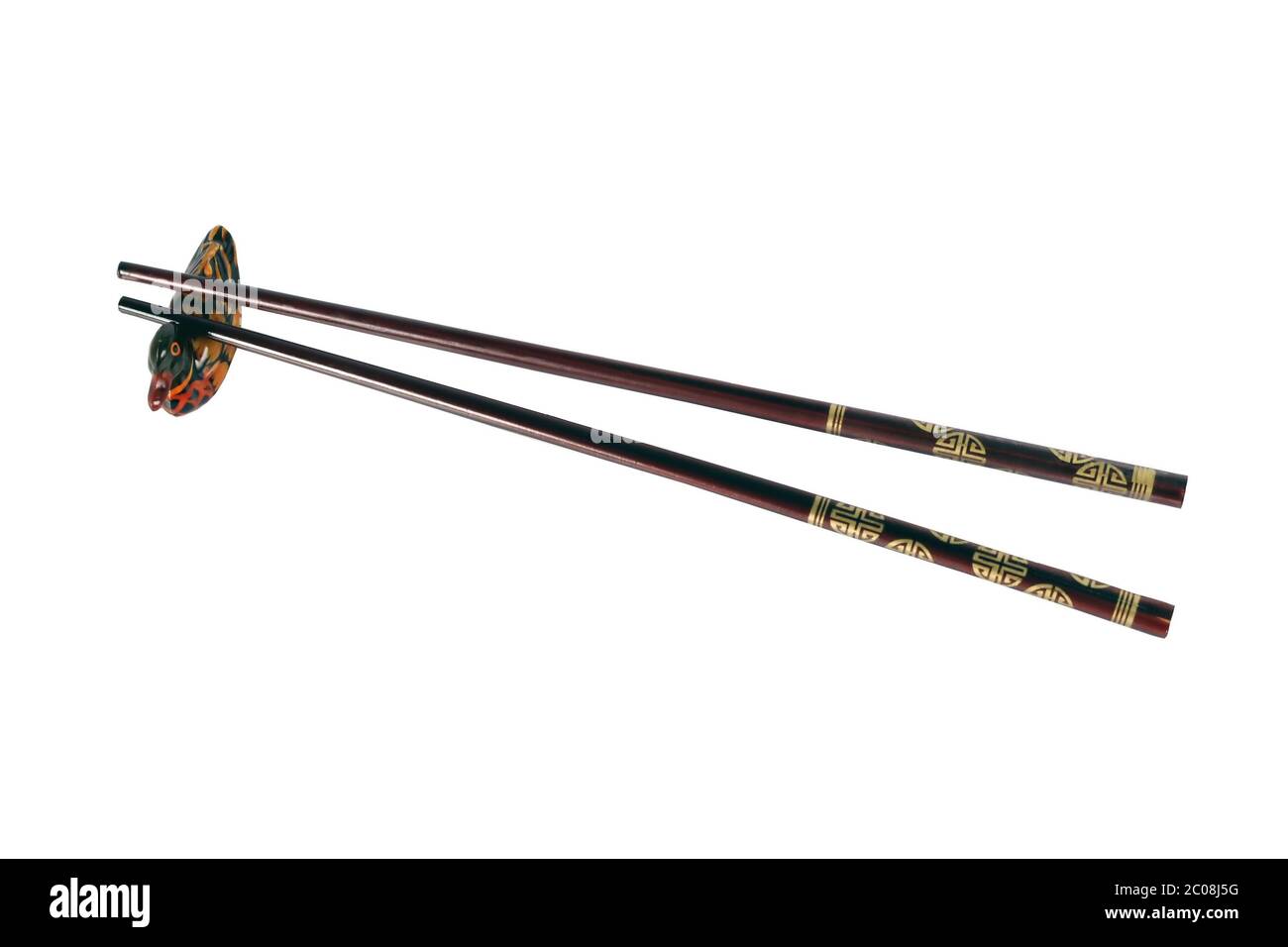 Chopsticks isolated on white Stock Photo - Alamy