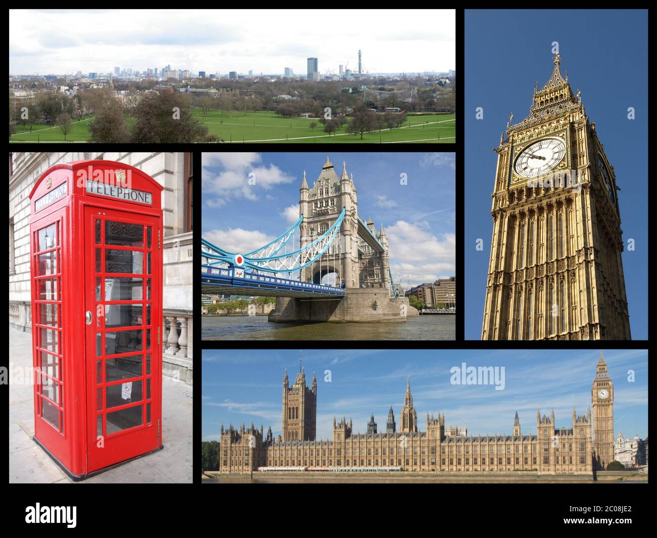 Collage of landmarks of london hi-res stock photography and images - Alamy