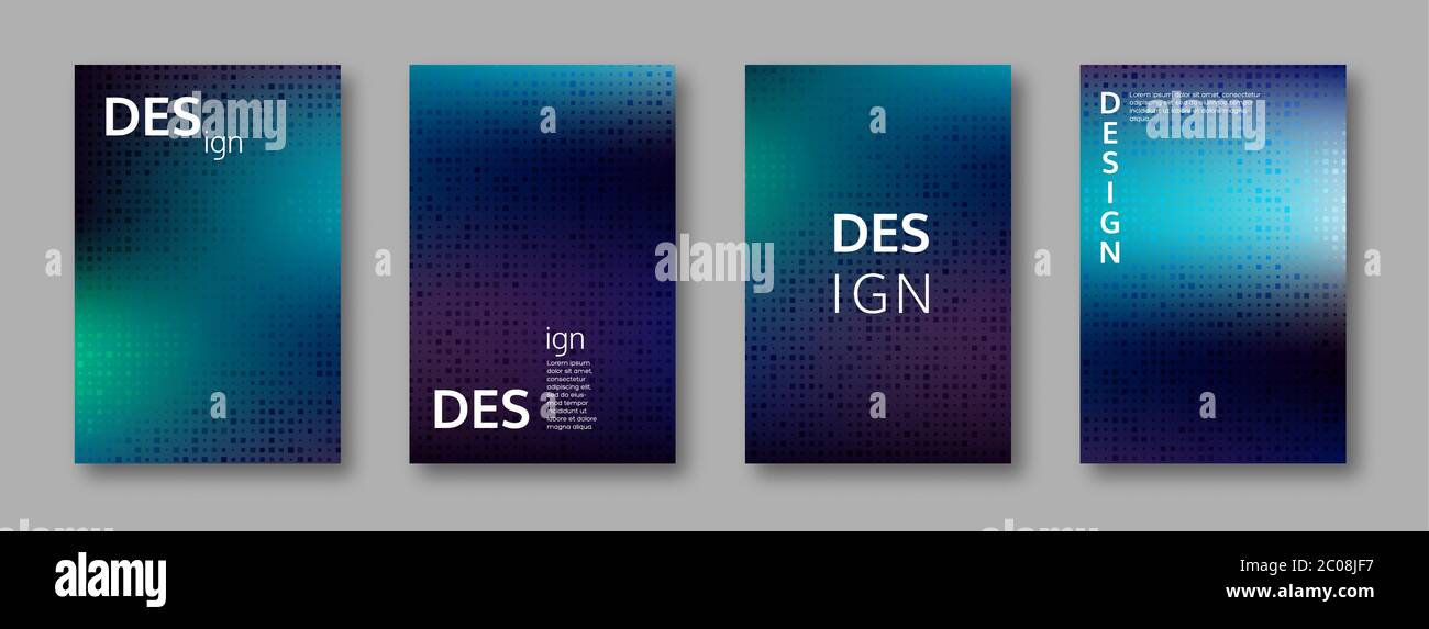 Set of abstract bright colors minimal cover design Stock Vector Image ...