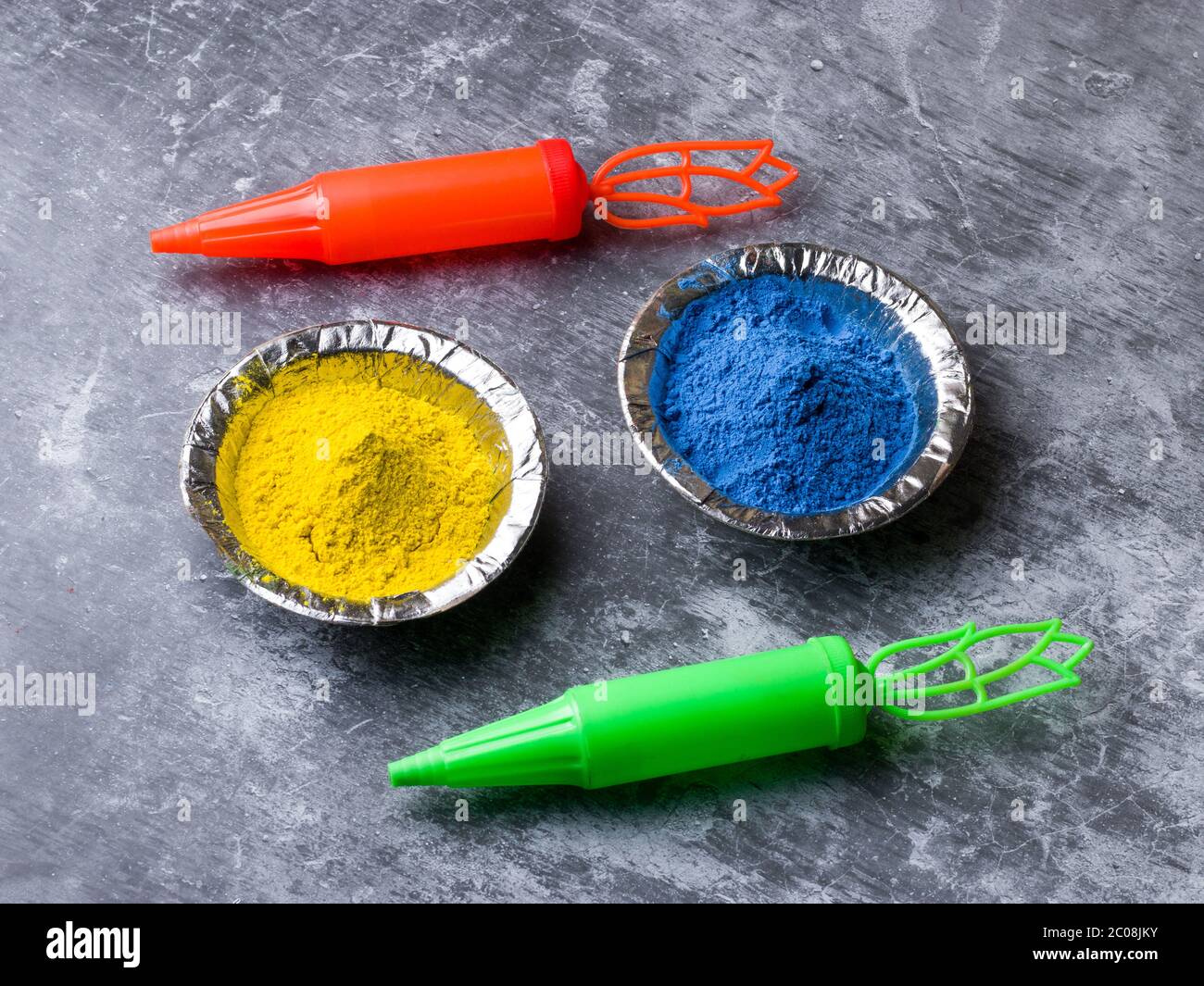 Different colours for holi festival stock images Stock Photo - Alamy