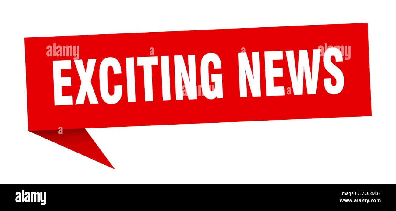 exciting news banner. exciting news speech bubble. exciting news sign ...