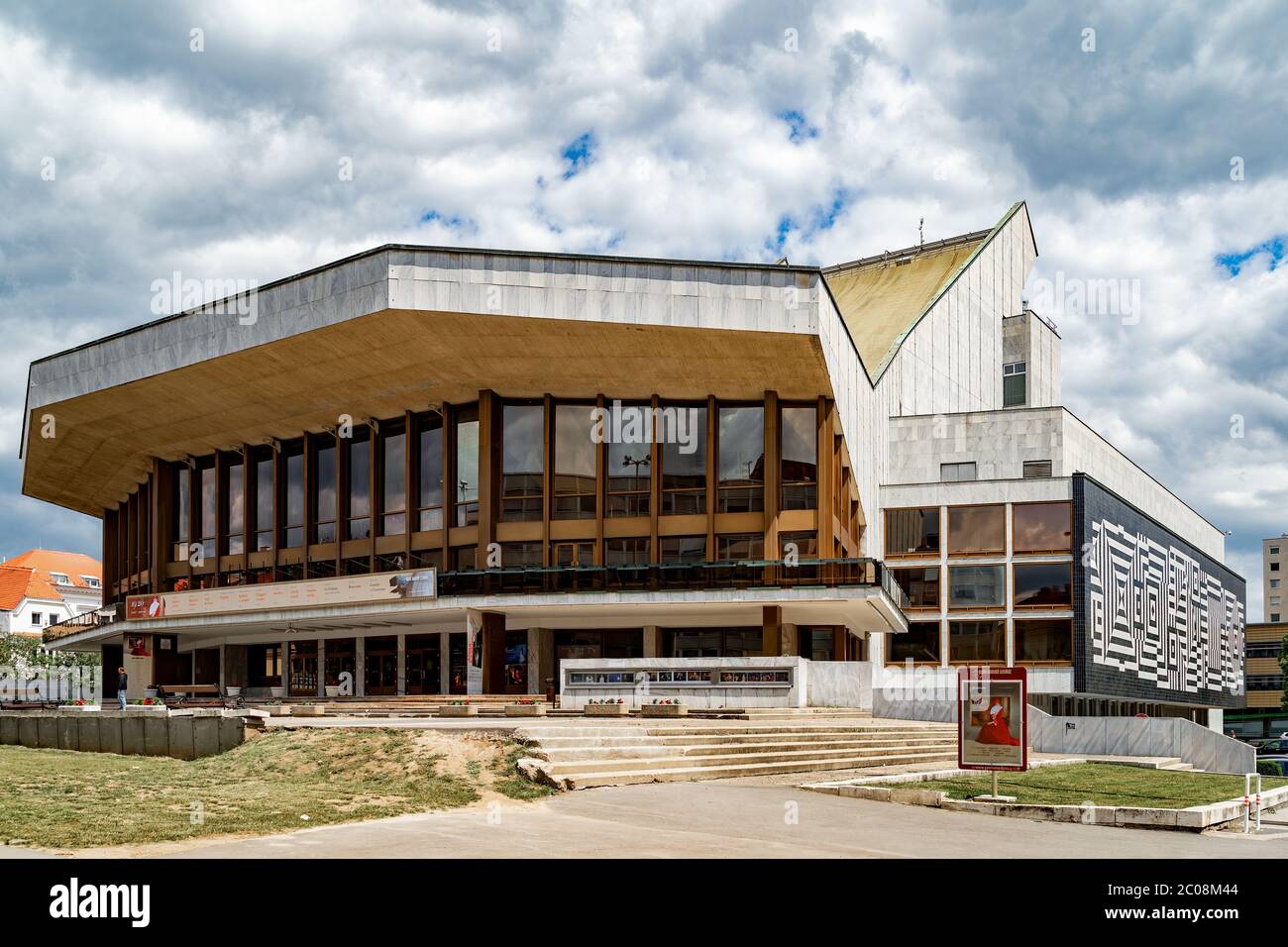 The National Theater of Gyor,Hungary.Modern piece of architecture ...
