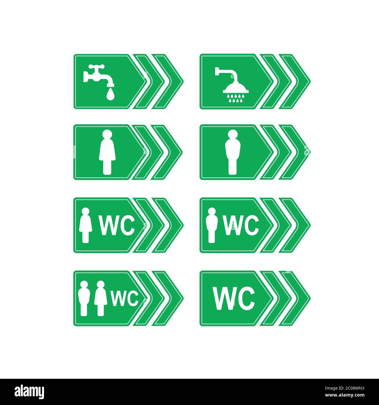 set of information signs for various purposes, isolated on a white ...