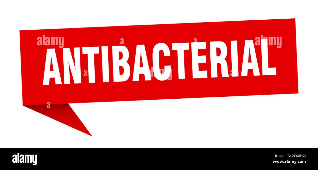 antibacterial banner. antibacterial speech bubble. antibacterial sign ...