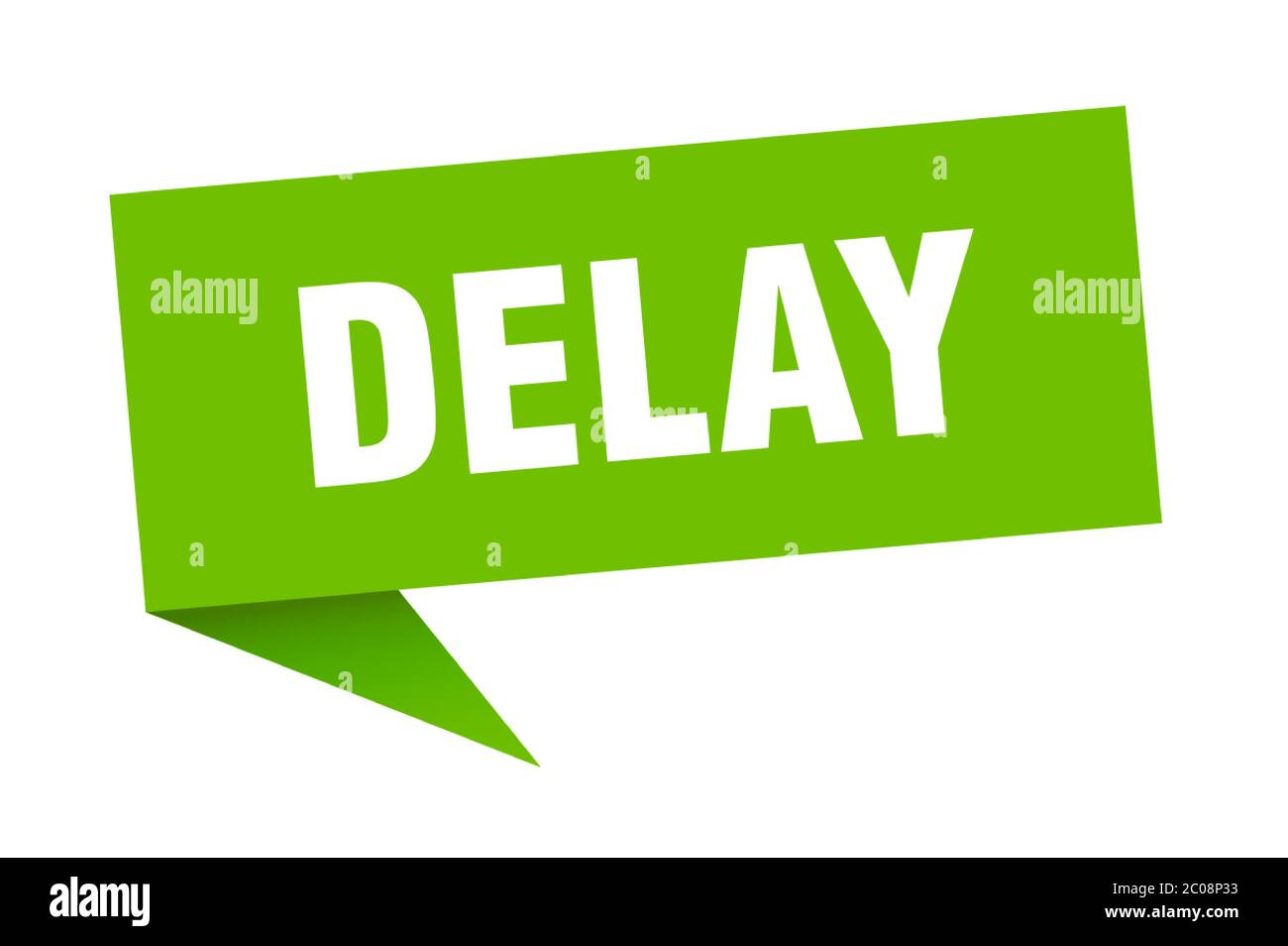 delay banner. delay speech bubble. delay sign Stock Vector Image & Art ...