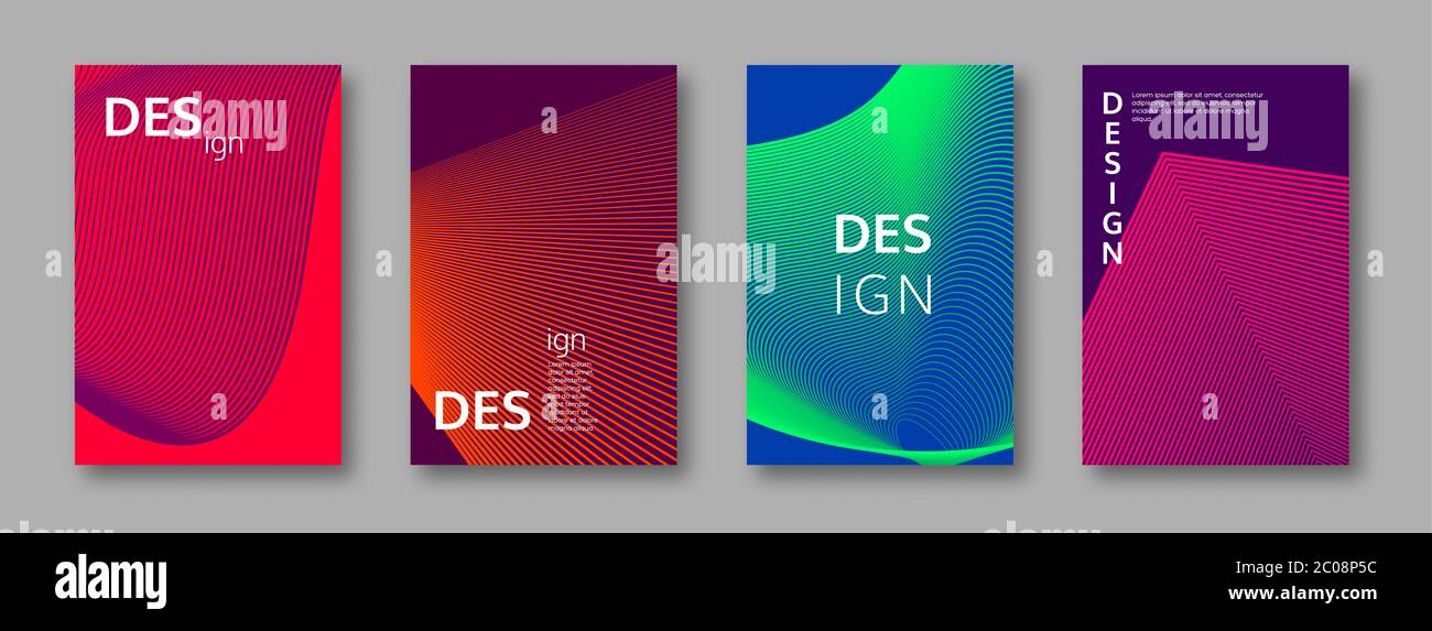 Abstract gradient color line Stock Vector Images - Alamy