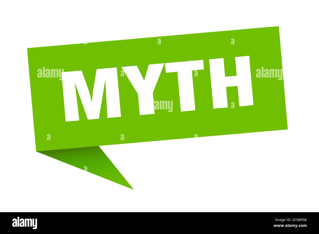 myth banner. myth speech bubble. myth sign Stock Vector Image & Art - Alamy