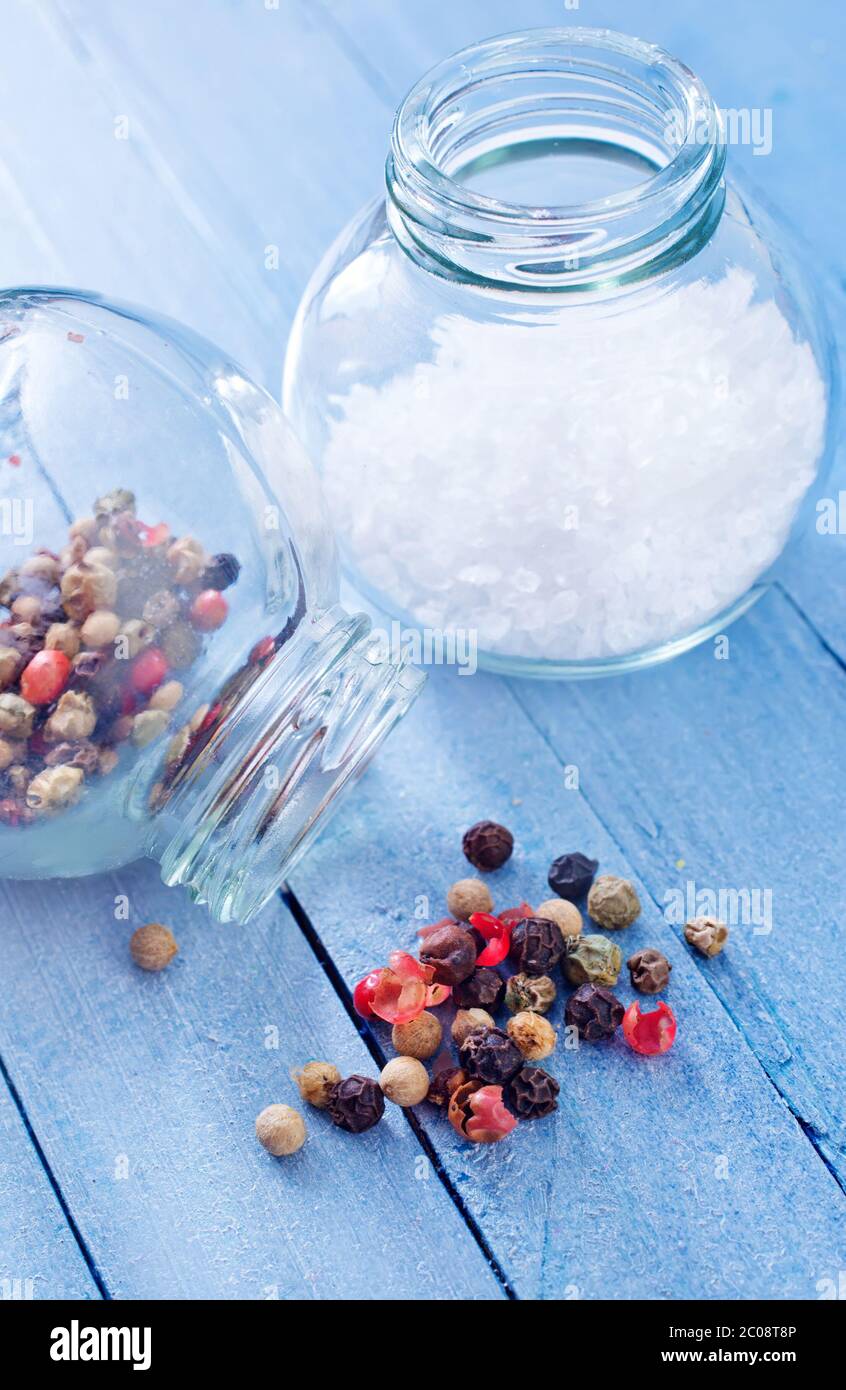 pepper and salt Stock Photo - Alamy