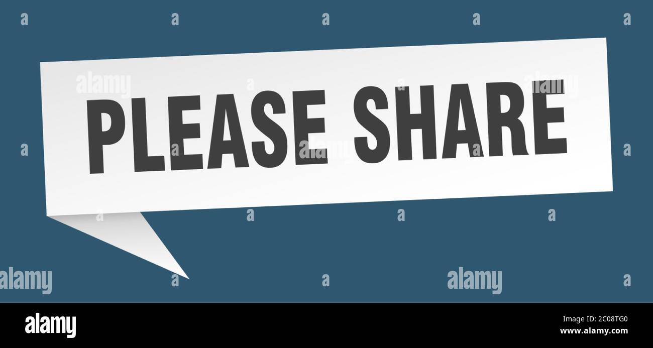 please share banner. please share speech bubble. please share sign ...