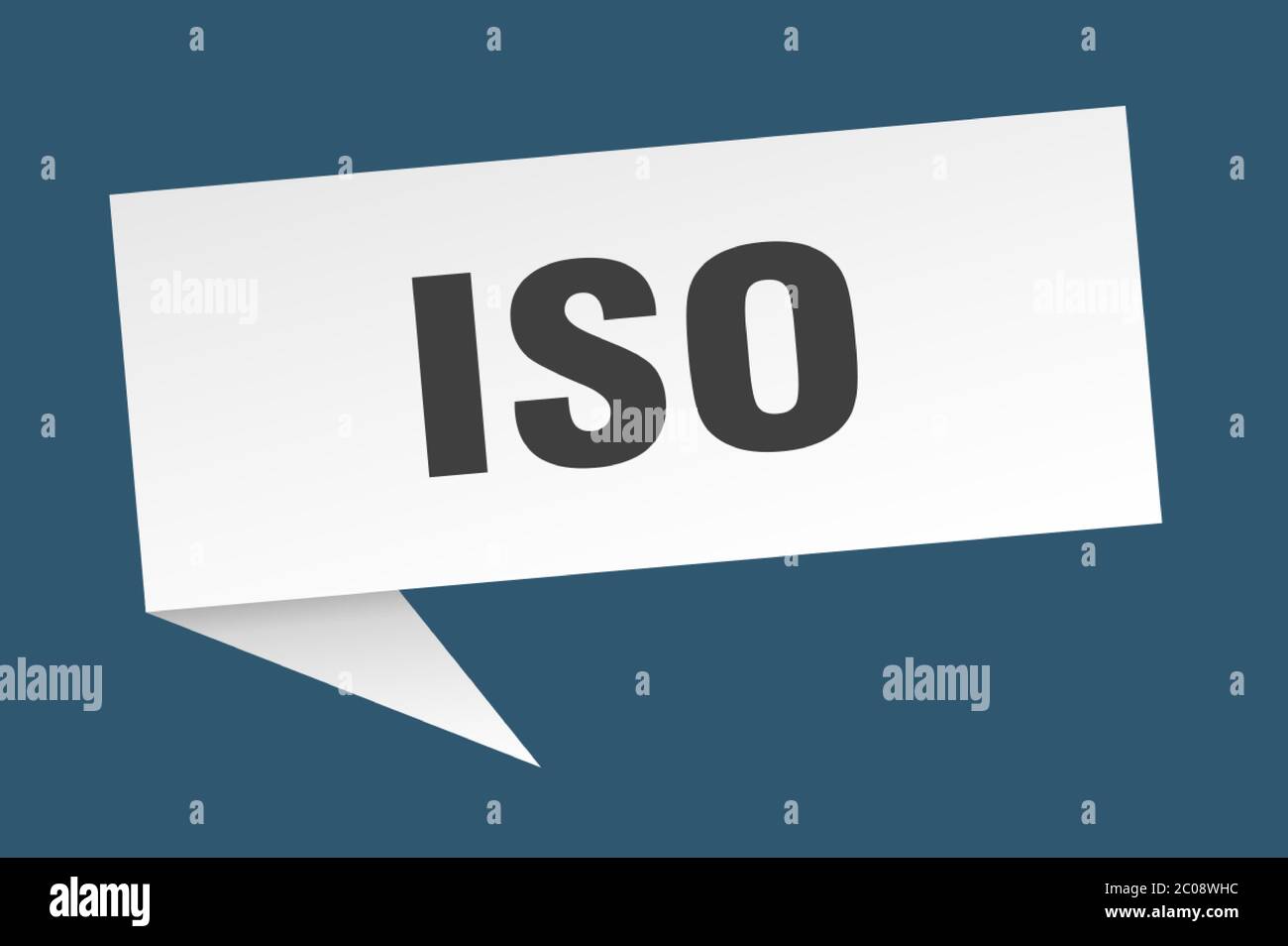 iso banner. iso speech bubble. iso sign Stock Vector Image & Art - Alamy