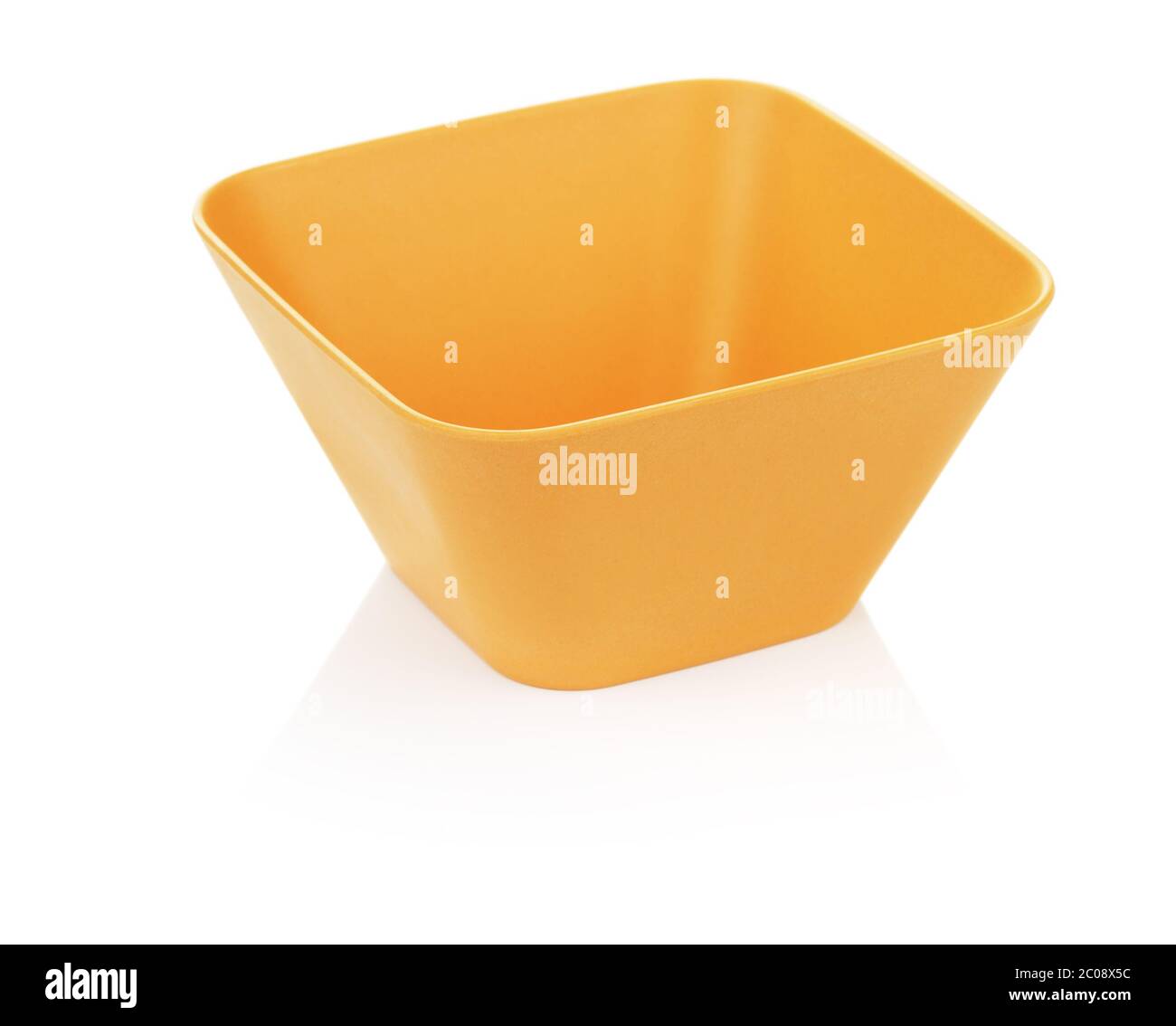 Orange Bamboo Bowl Stock Photo - Alamy