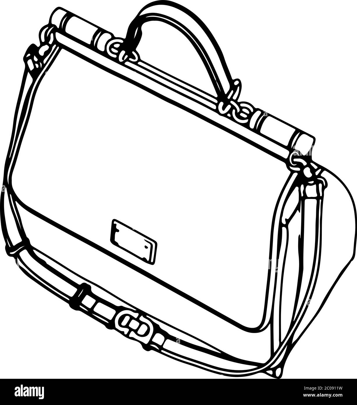 vector handbag sketch on a white background Stock Vector Image & Art ...