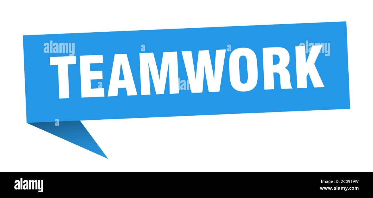 teamwork banner. teamwork speech bubble. teamwork sign Stock Vector ...