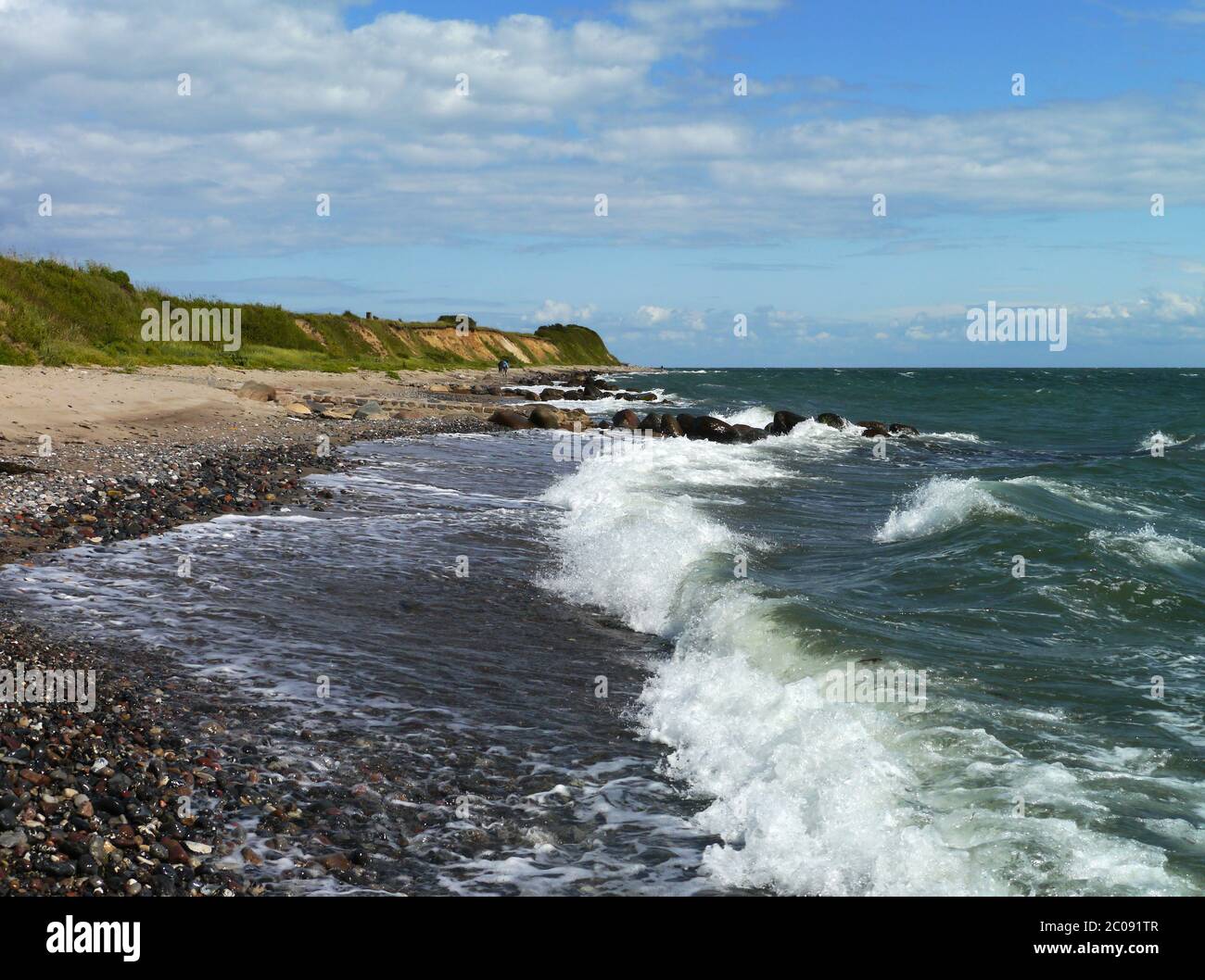 stony beach in Denmark Stock Photo - Alamy