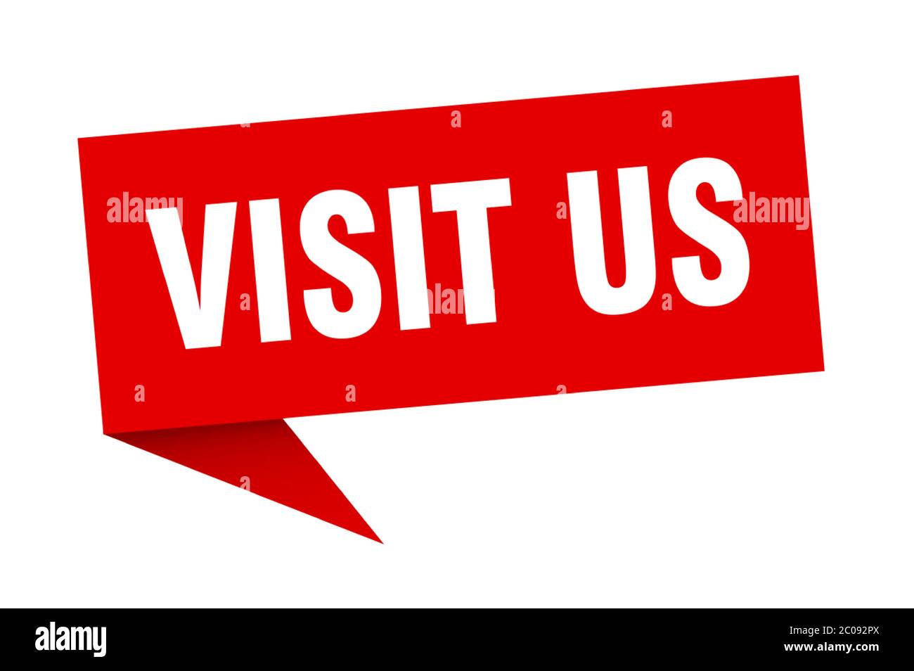 visit us banner. visit us speech bubble. visit us sign Stock Vector ...