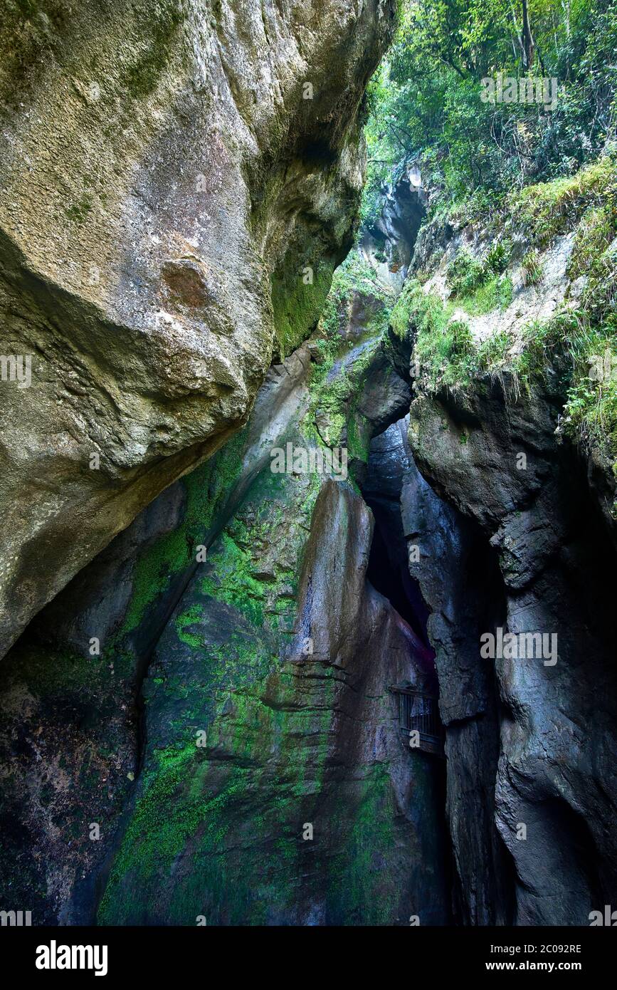 Varone Waterfall Lake Garda,view of the gorge of Varone, Trentino Alto ...