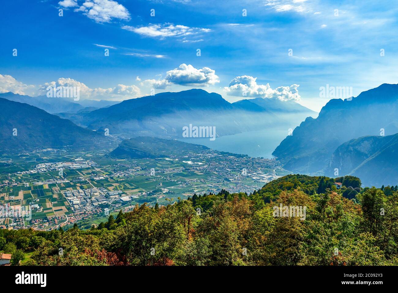 Garda lake aerial view hi-res stock photography and images - Alamy
