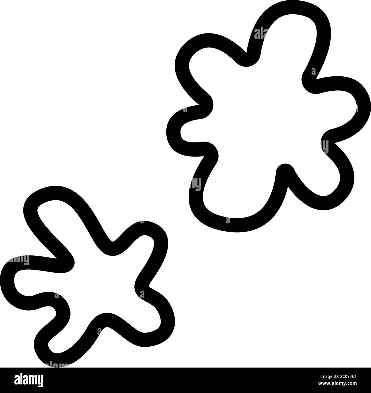 paint blots icon vector outline illustration Stock Vector Image & Art ...