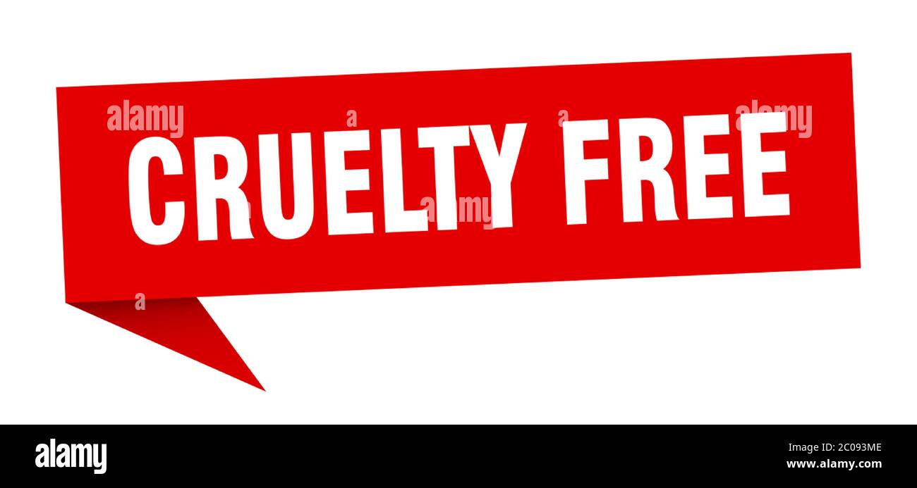 cruelty free banner. cruelty free speech bubble. cruelty free sign ...
