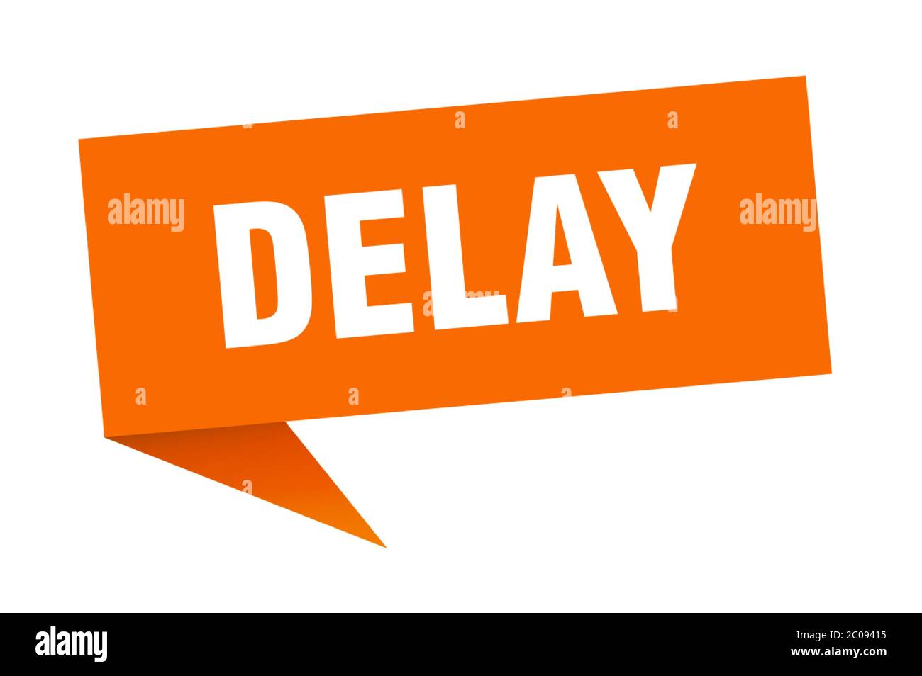 delay banner. delay speech bubble. delay sign Stock Vector Image & Art ...