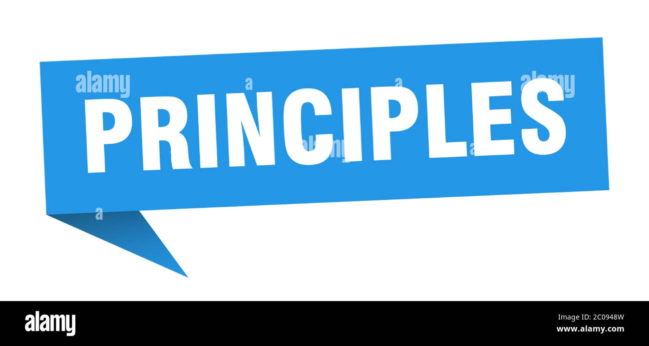 principles banner. principles speech bubble. principles sign Stock ...
