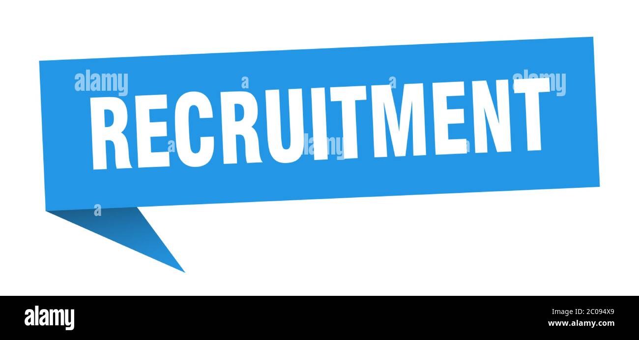 recruitment banner. recruitment speech bubble. recruitment sign Stock ...