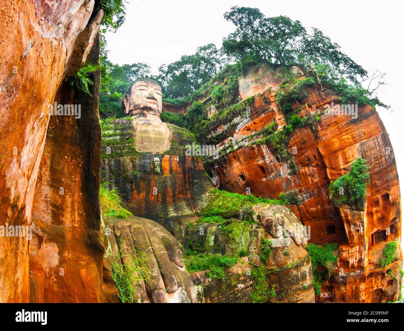 Leshan Giant Buddha, Dafo, UNESCO World Heritage site, Le Shan City ...