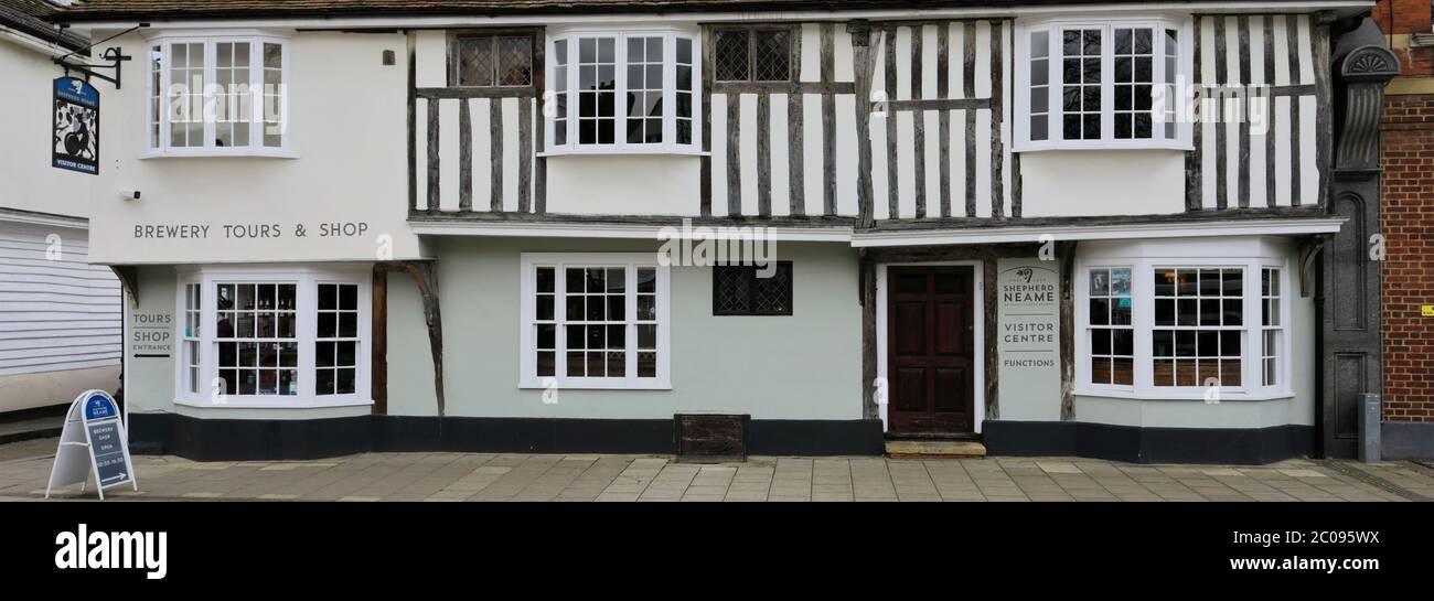 Shepherd Neame brewery shop, Faversham town, Kent County; England; UK ...