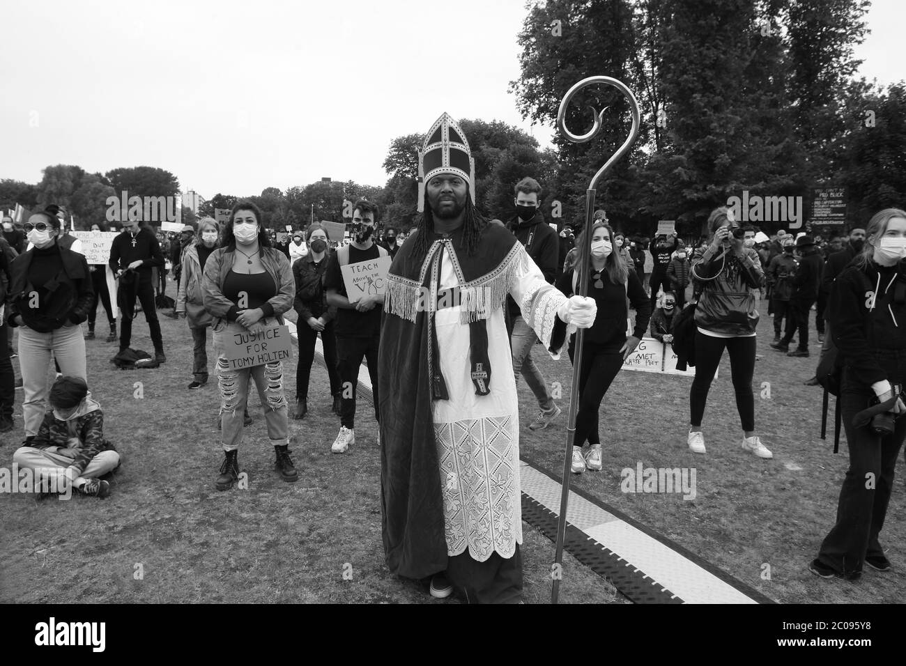 Thousands of people gathered during Black Lives Matter peaceful protest ...