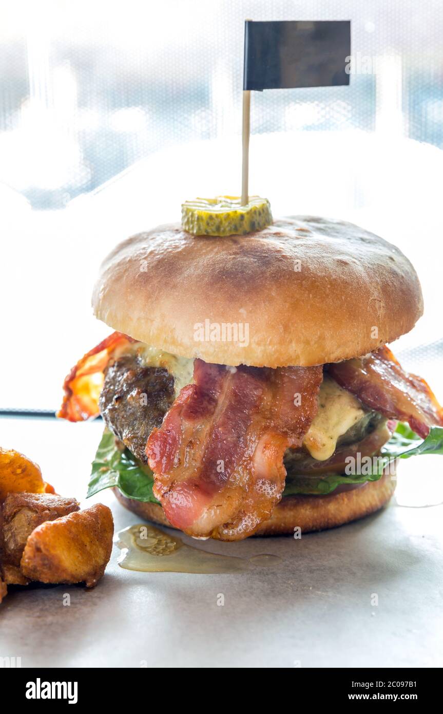 Angus beef Hamburger Stock Photo - Alamy