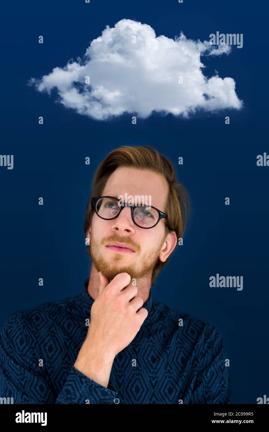 Man looking pensive hi-res stock photography and images - Alamy