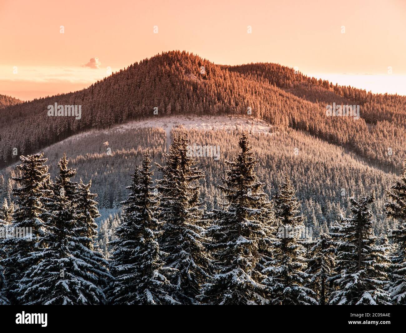 Winter hill sunset hi-res stock photography and images - Alamy