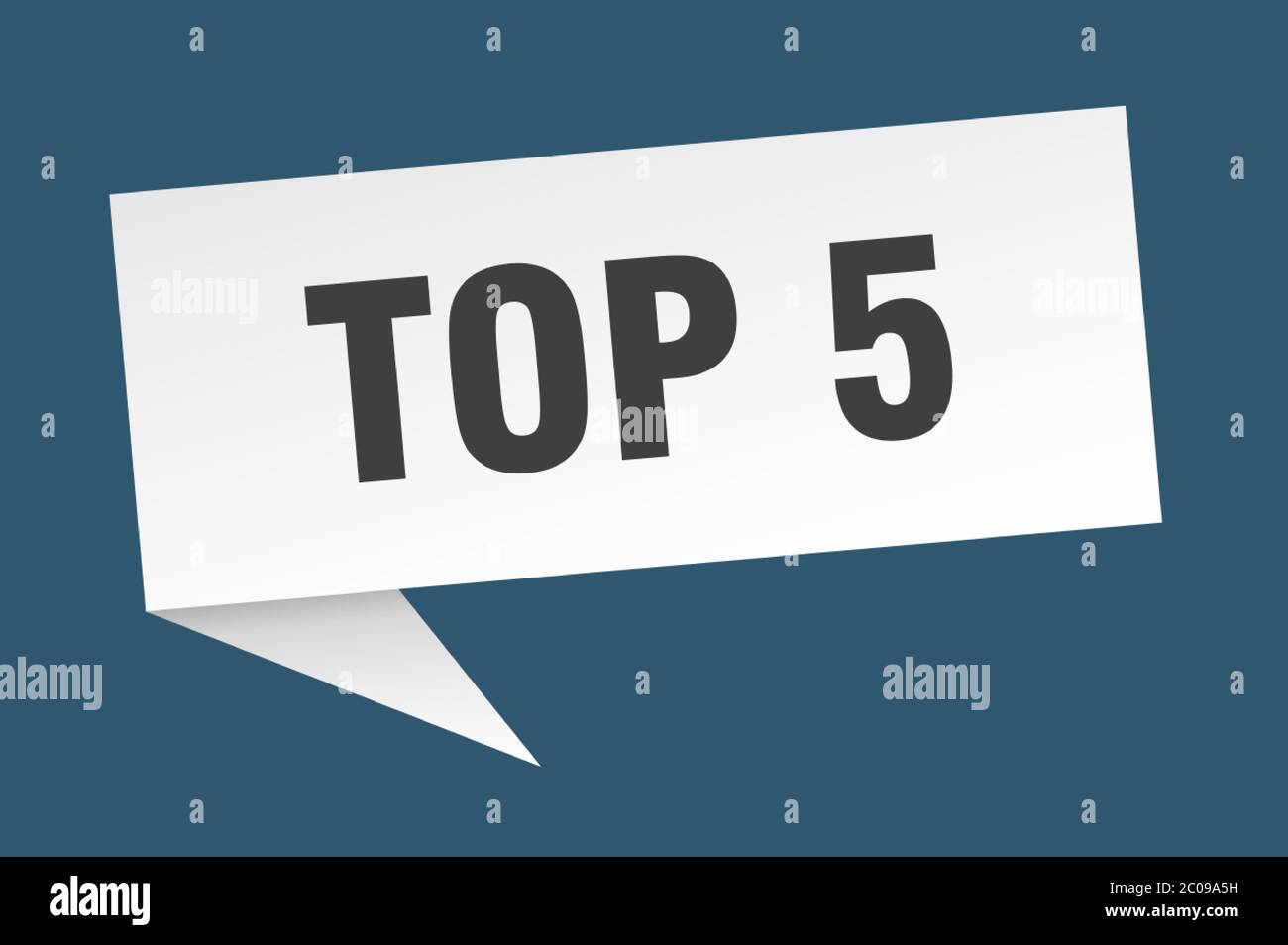 top 5 banner. top 5 speech bubble. top 5 sign Stock Vector Image & Art ...